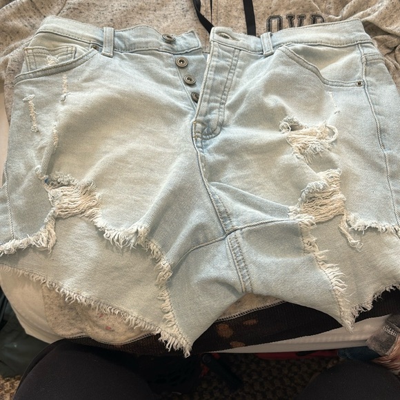 Celebrity Pink | Shorts | Re Generation Beach Babe Ripped Jeans Shorts ...